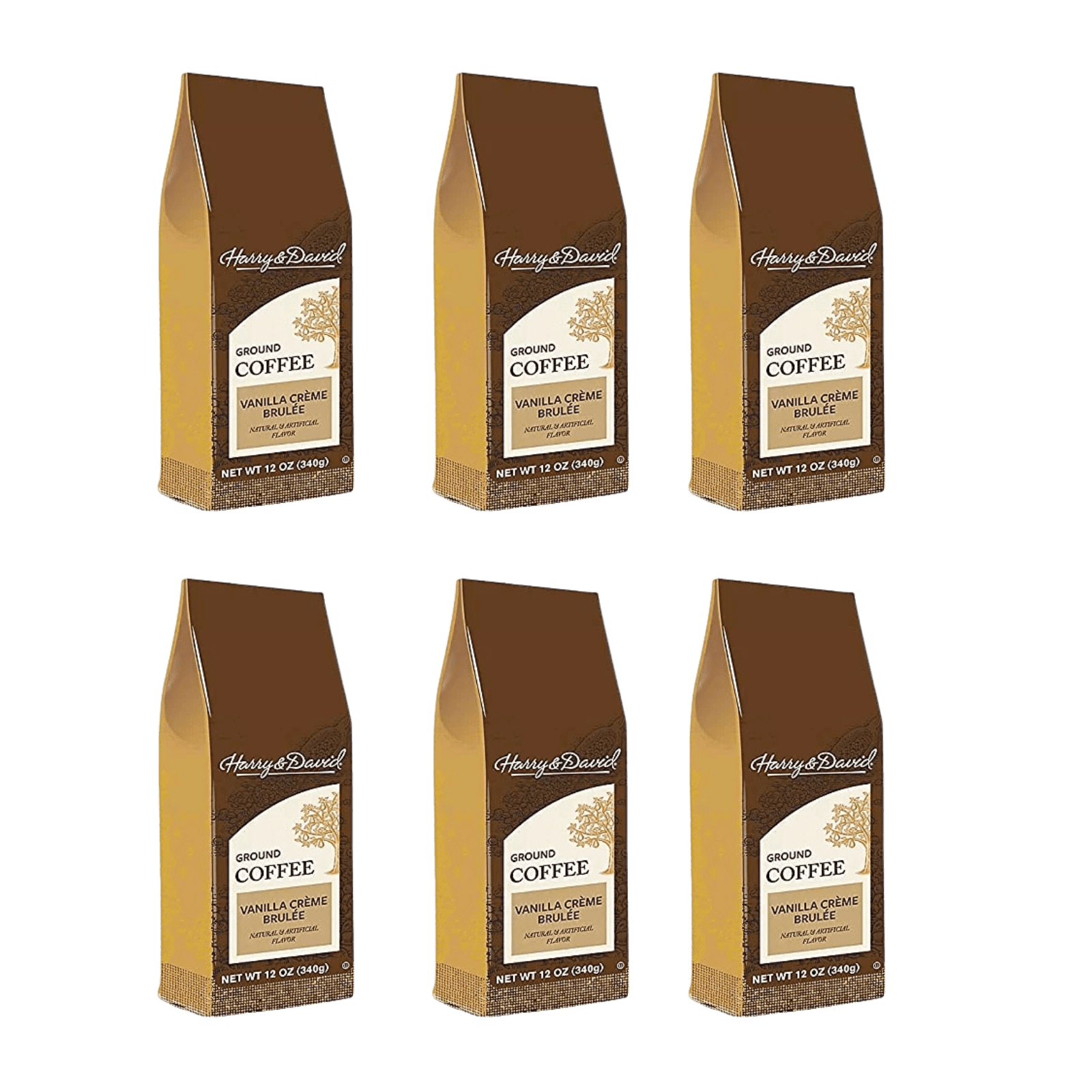 Harry & David Coffee, Vanilla Crème Brulee Flavored Ground Medium Roast ...