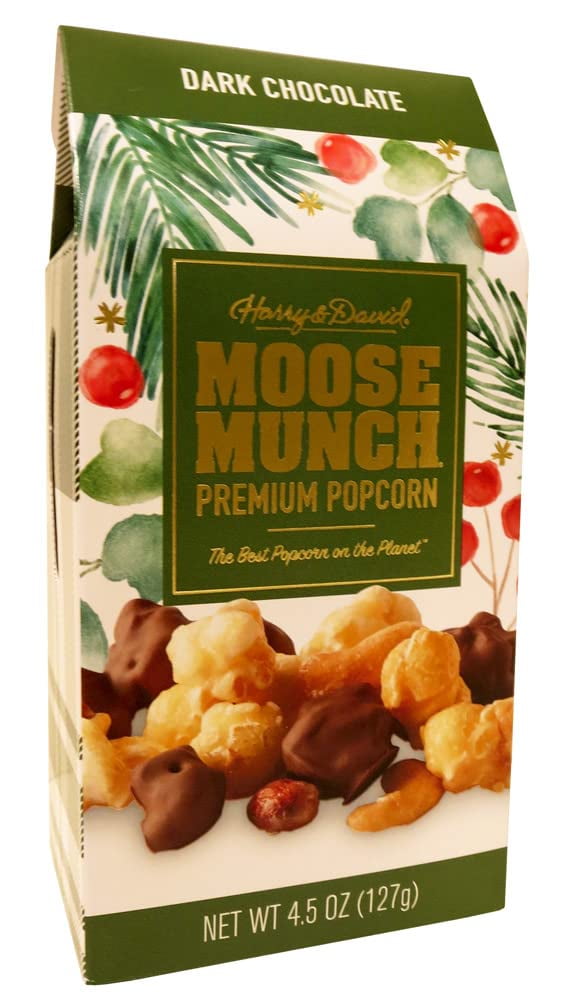 Harry & David Moose AKF18 Munch Dark Chocolate Premium Popcorn Holiday ...