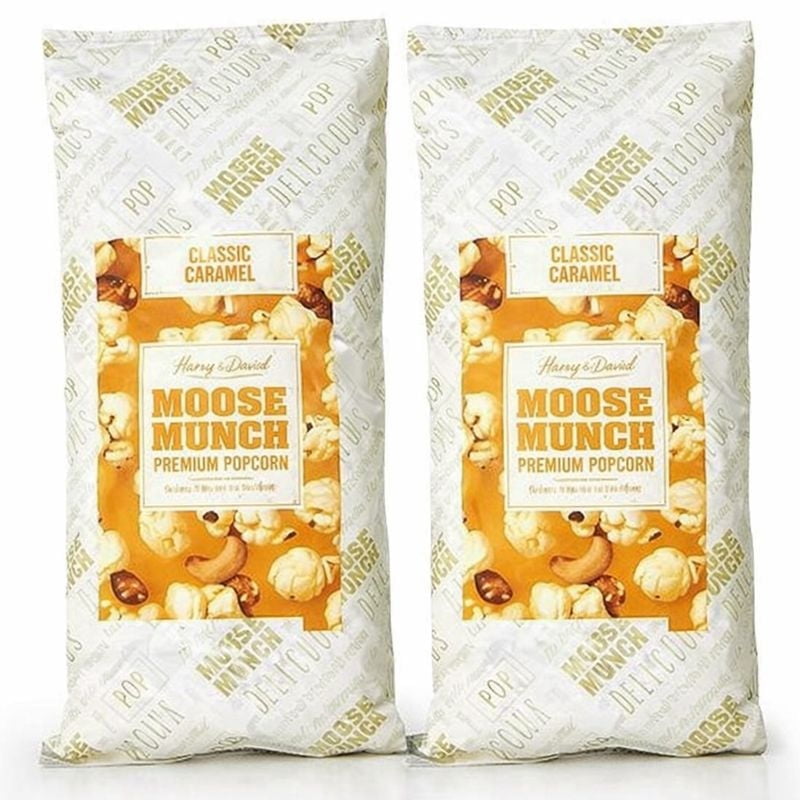 Harry & David Moose Munch Classic Caramel Popcorn with Crunchy Almonds ...