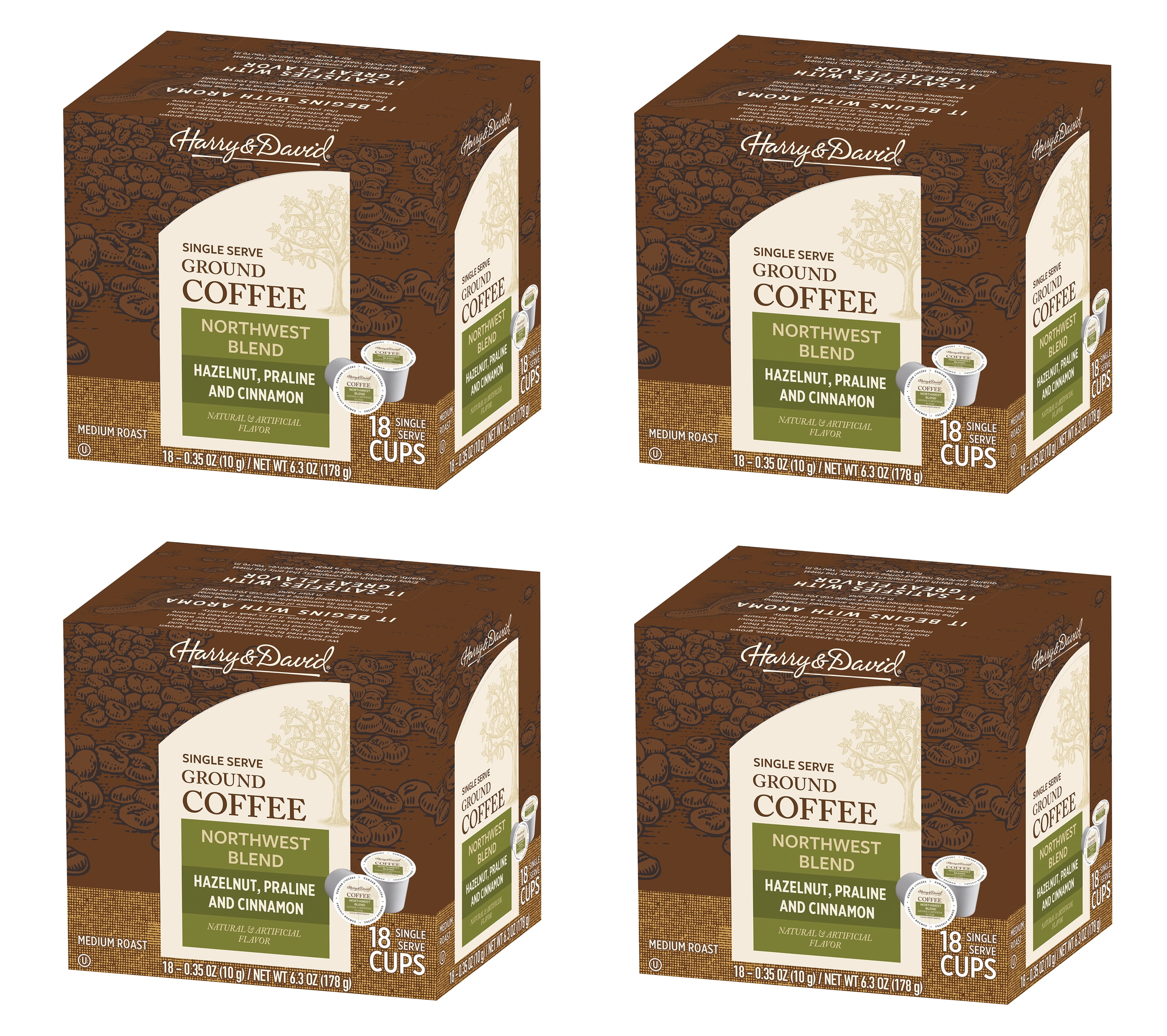 Harry & David Northwest Blend, Single Serve Coffee Pods, Medium Roast ...