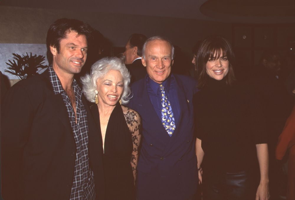 Harry Hamlin, Lois & Buzz Aldrin & Lisa Rinna At Norby Walters Party ...