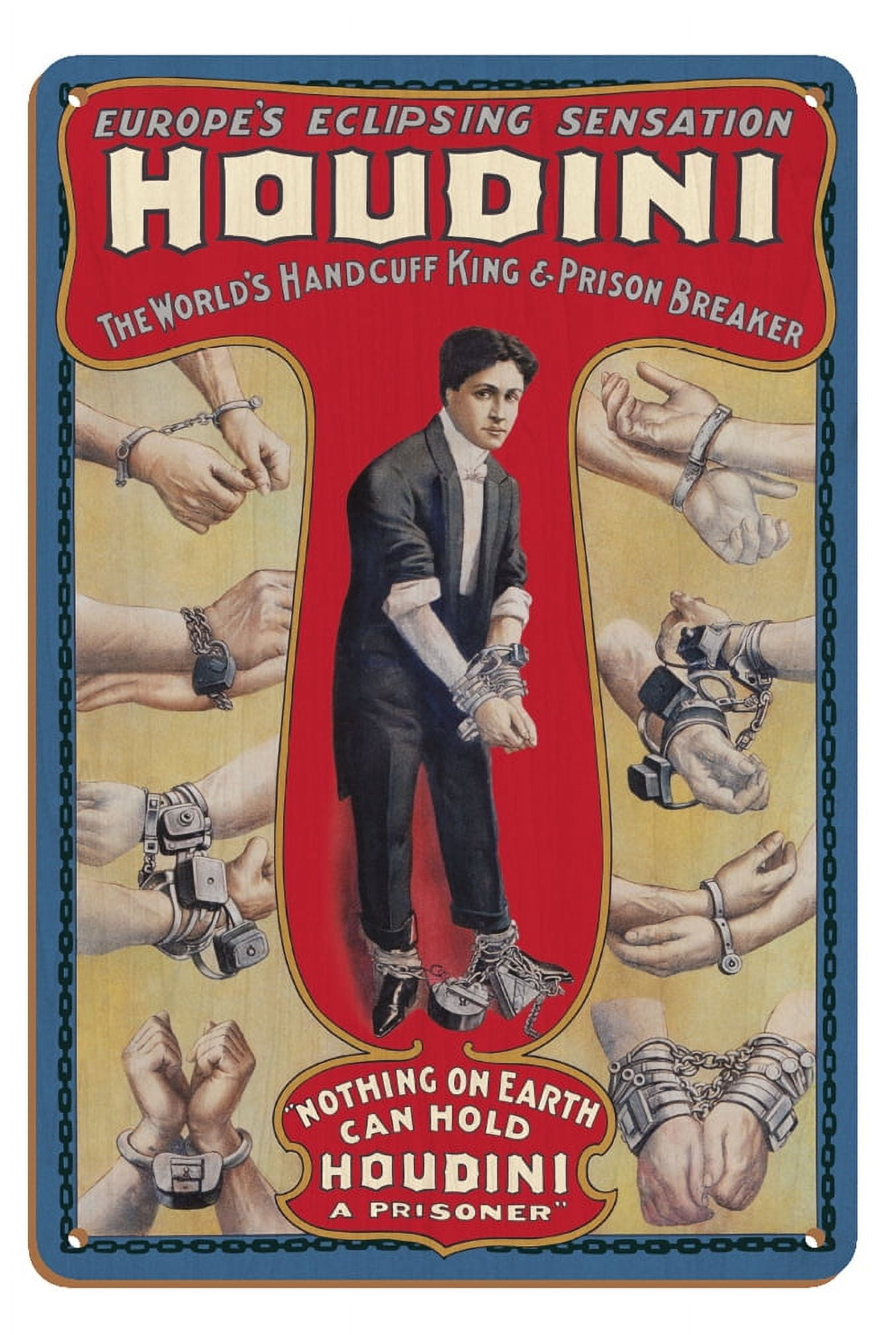 Harry Houdini - The World’s Handcuff King & Prison Breaker - Vintage ...