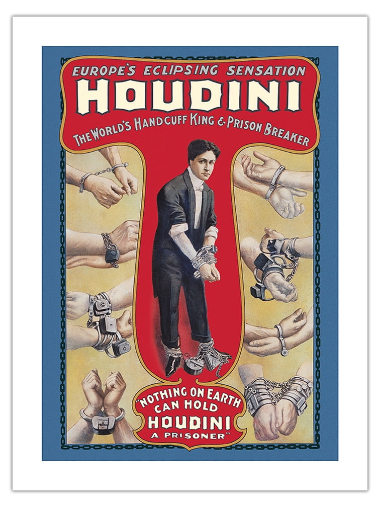 Harry Houdini - The World’s Handcuff King & Prison Breaker - Vintage ...