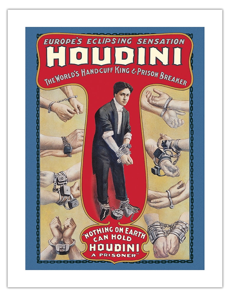 Harry Houdini - The World’s Handcuff King & Prison Breaker - Vintage ...
