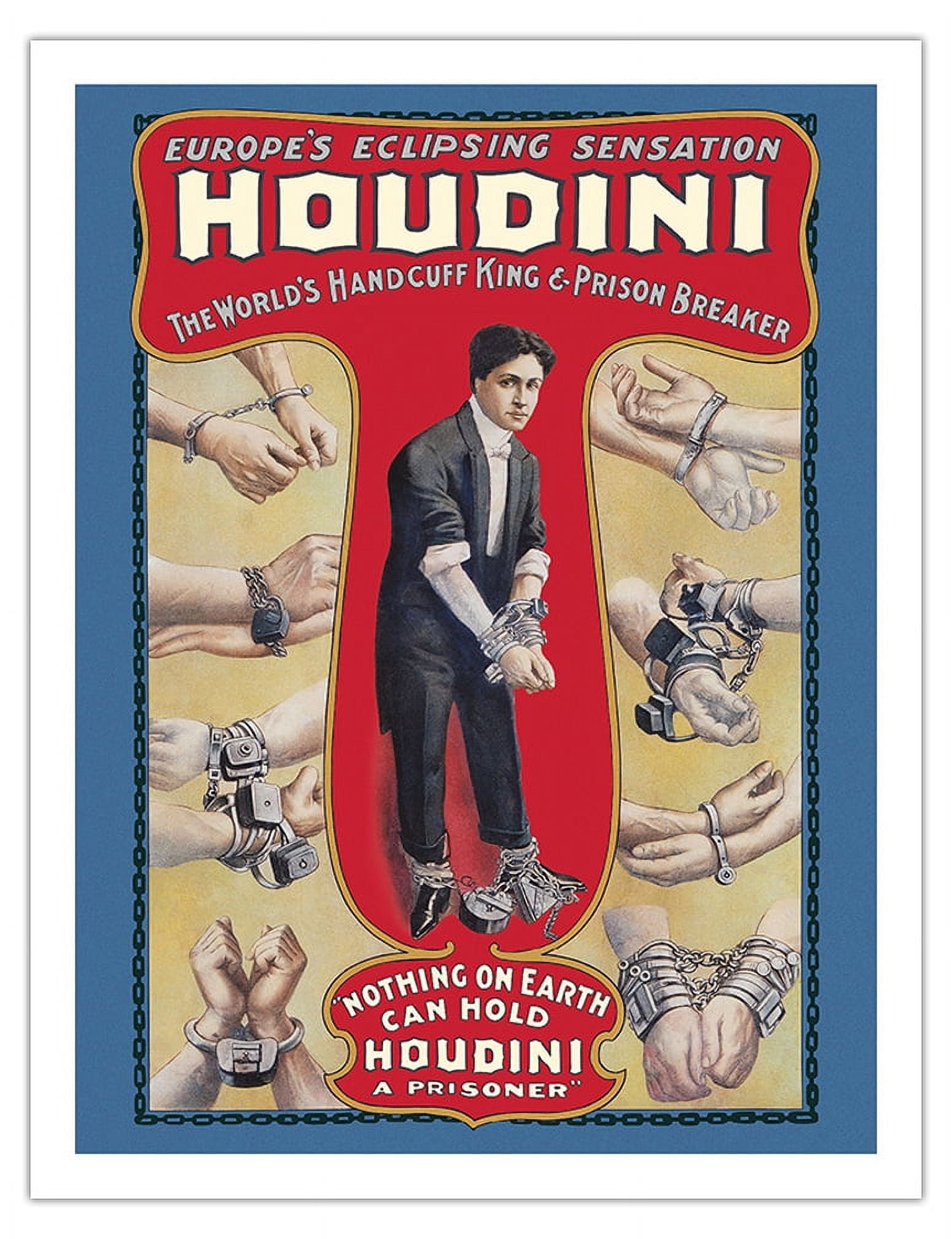 Harry Houdini - The World’s Handcuff King & Prison Breaker - Vintage ...