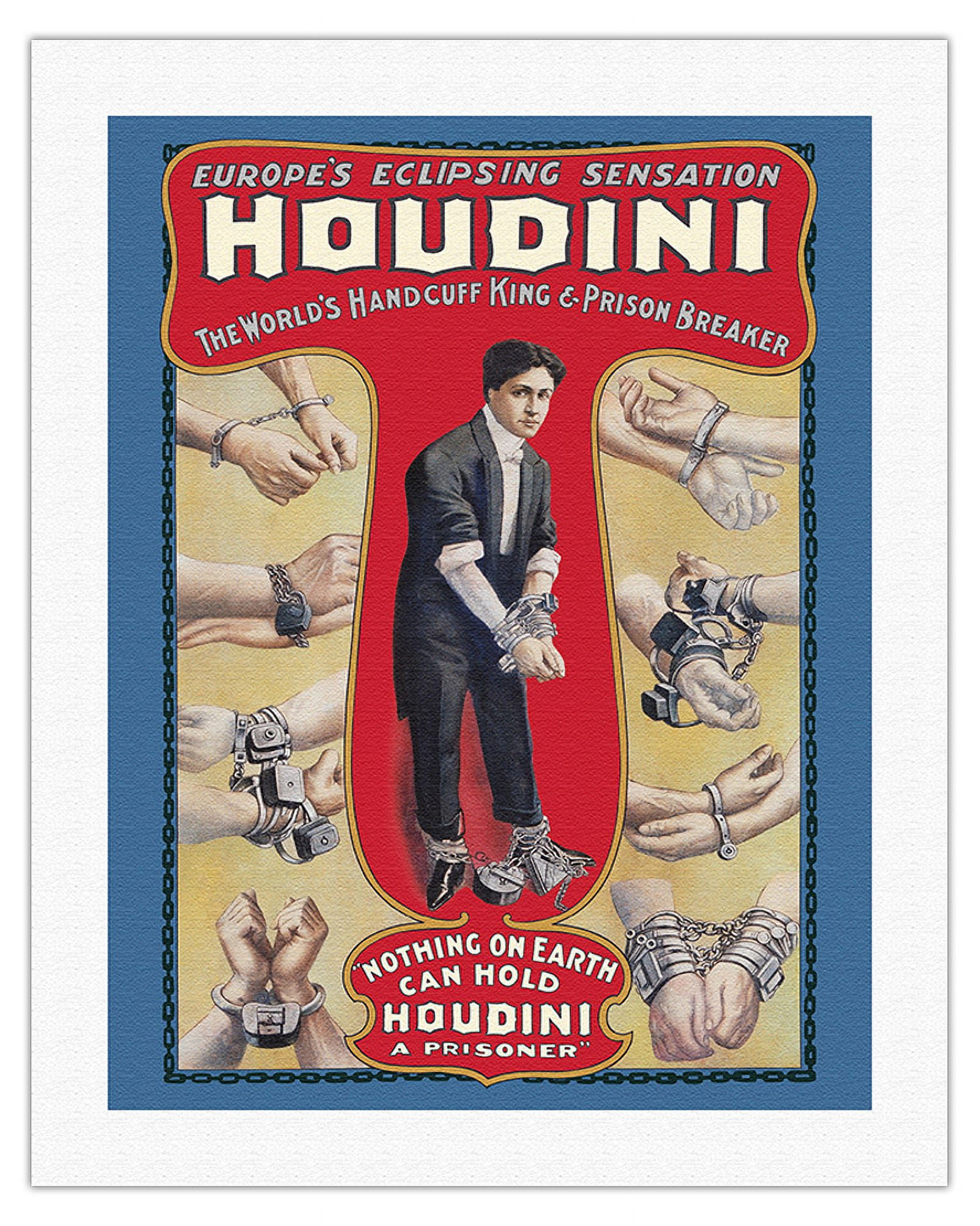 Harry Houdini - The World’s Handcuff King & Prison Breaker - Vintage ...