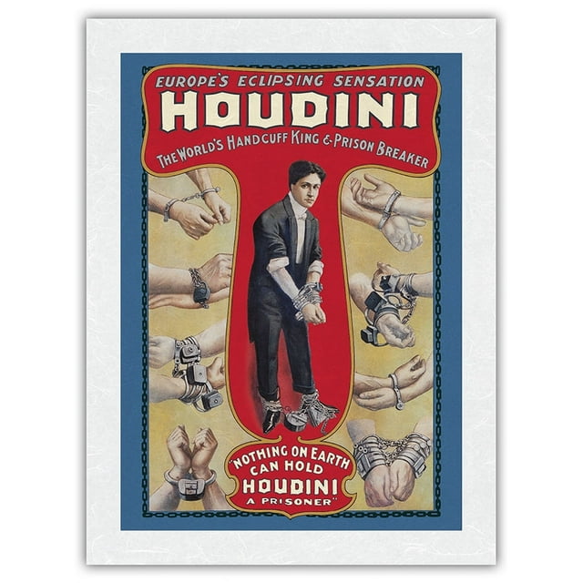 Harry Houdini - The World’s Handcuff King & Prison Breaker - Vintage ...
