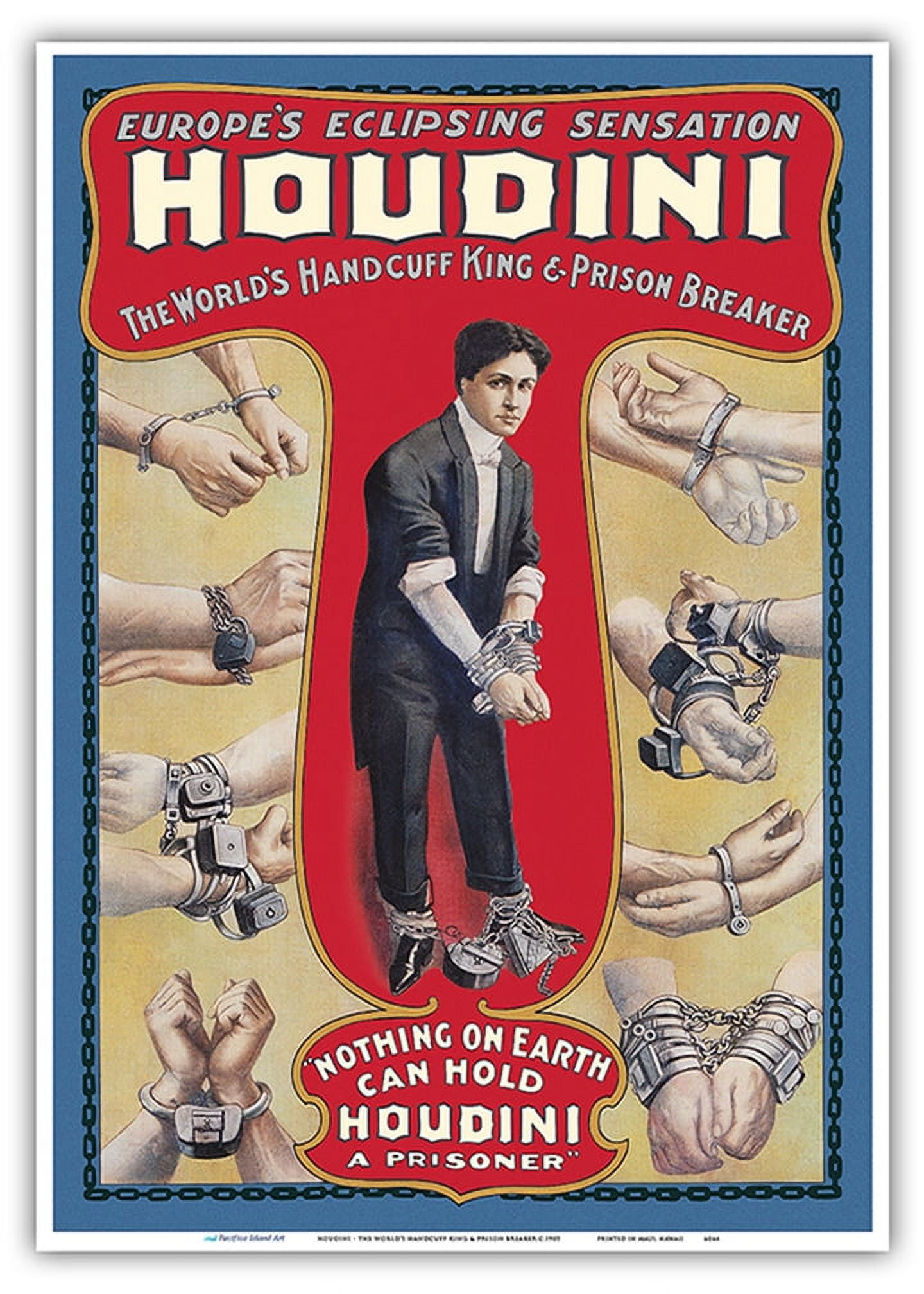 Harry Houdini - The World’s Handcuff King & Prison Breaker - Vintage ...