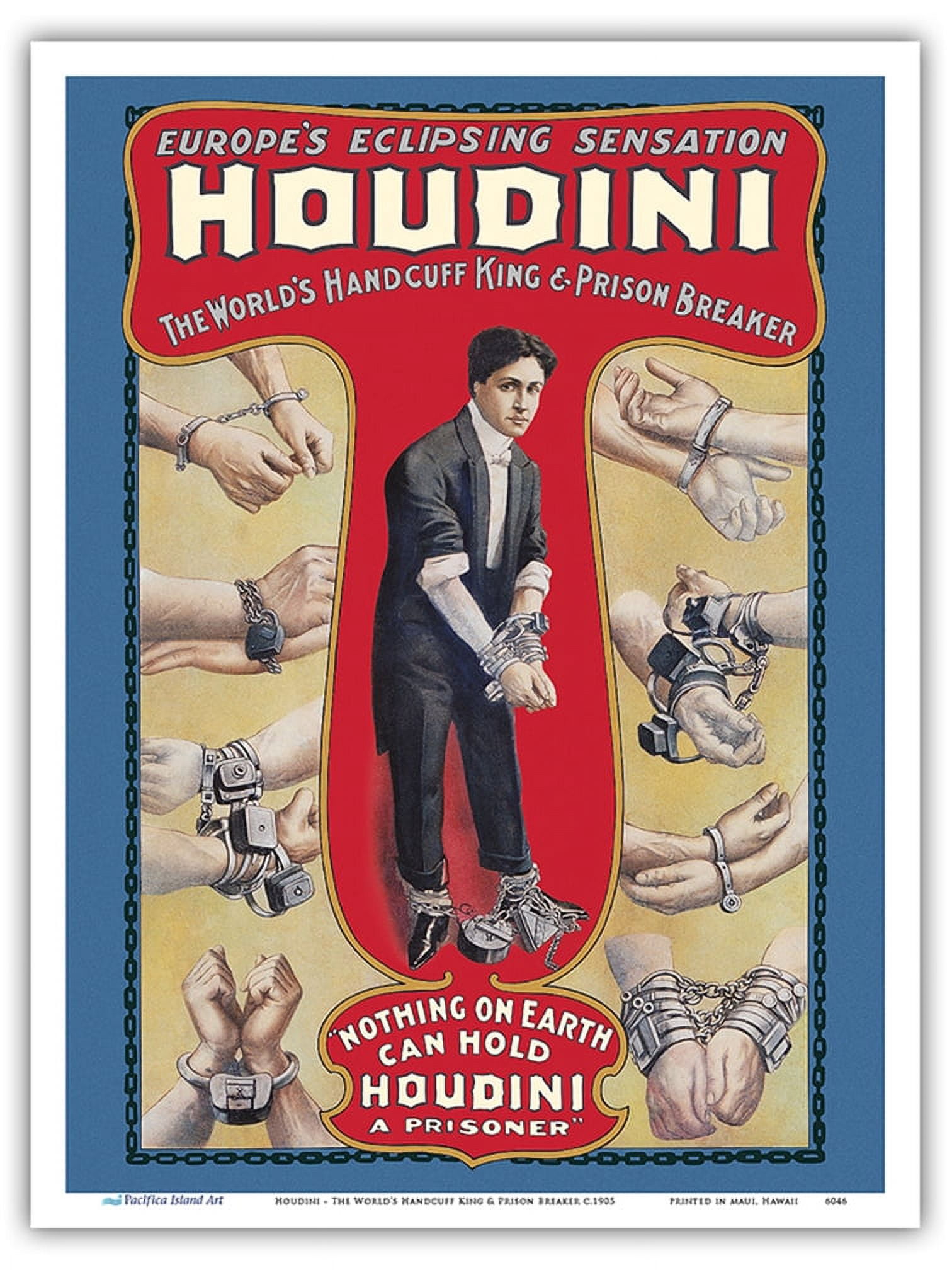 Harry Houdini - The World’s Handcuff King & Prison Breaker - Vintage ...