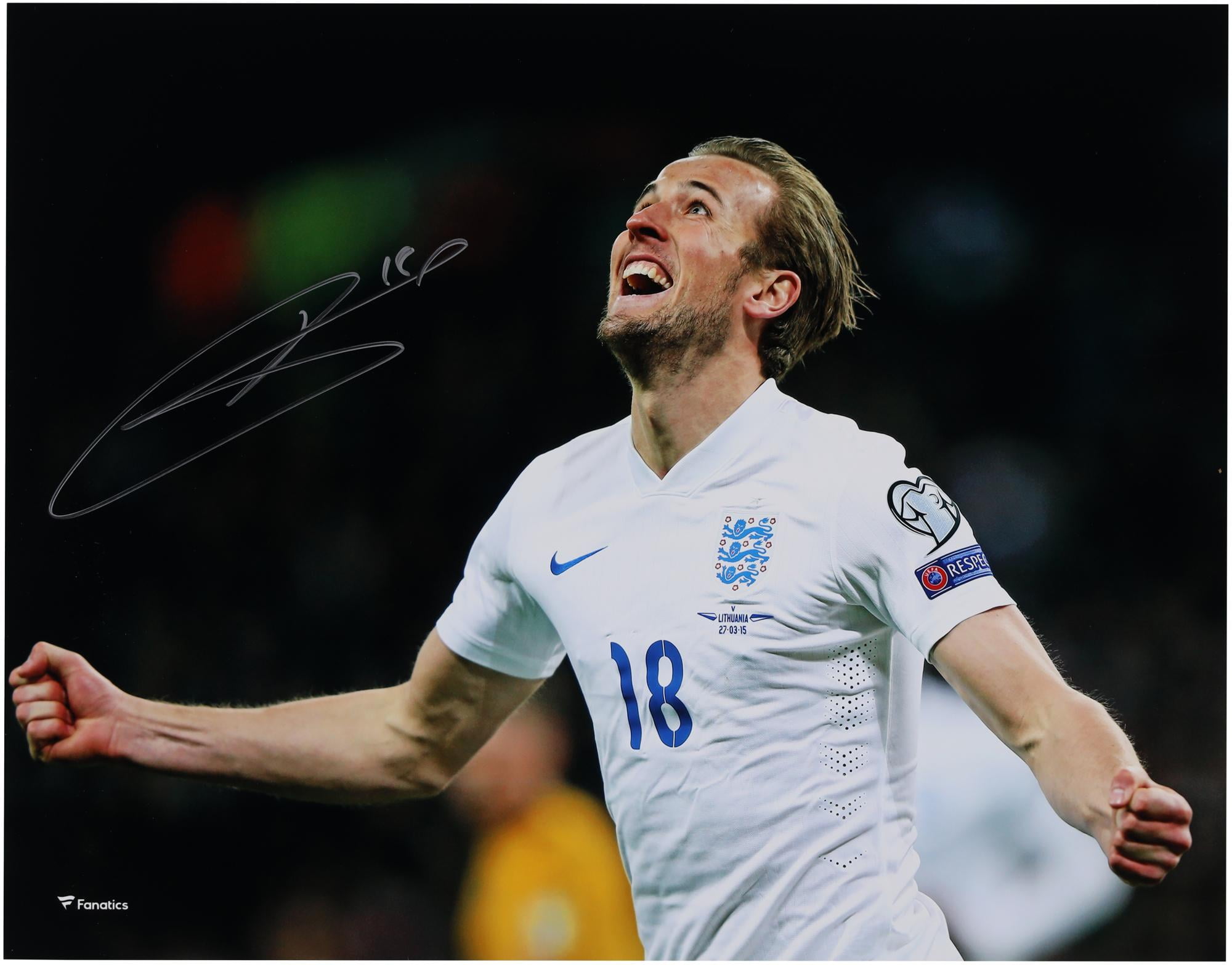 Harry Kane England National Team Autographed 11" x 14" First England ...