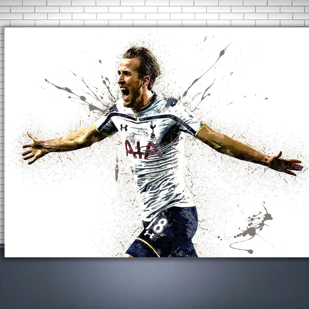 Harry Kane Poster, sport poster, Man Cave, Kids Room, Game Room, Bar ...