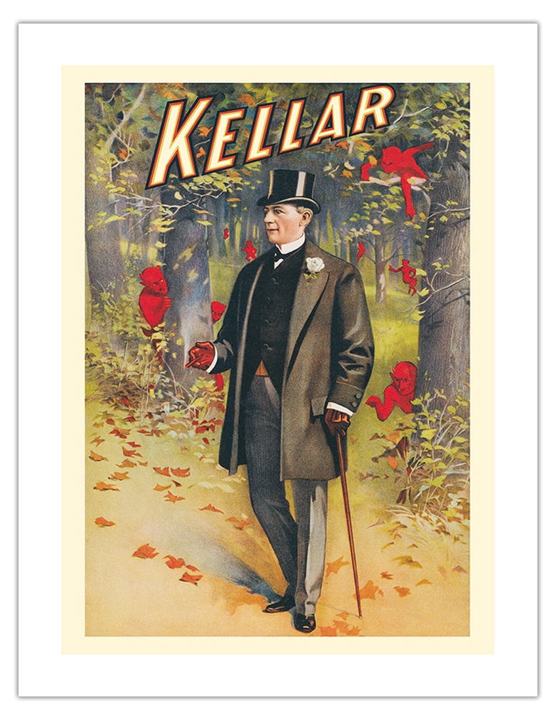Harry Kellar - America’s Favorite Magician - Vintage Magic Poster c ...