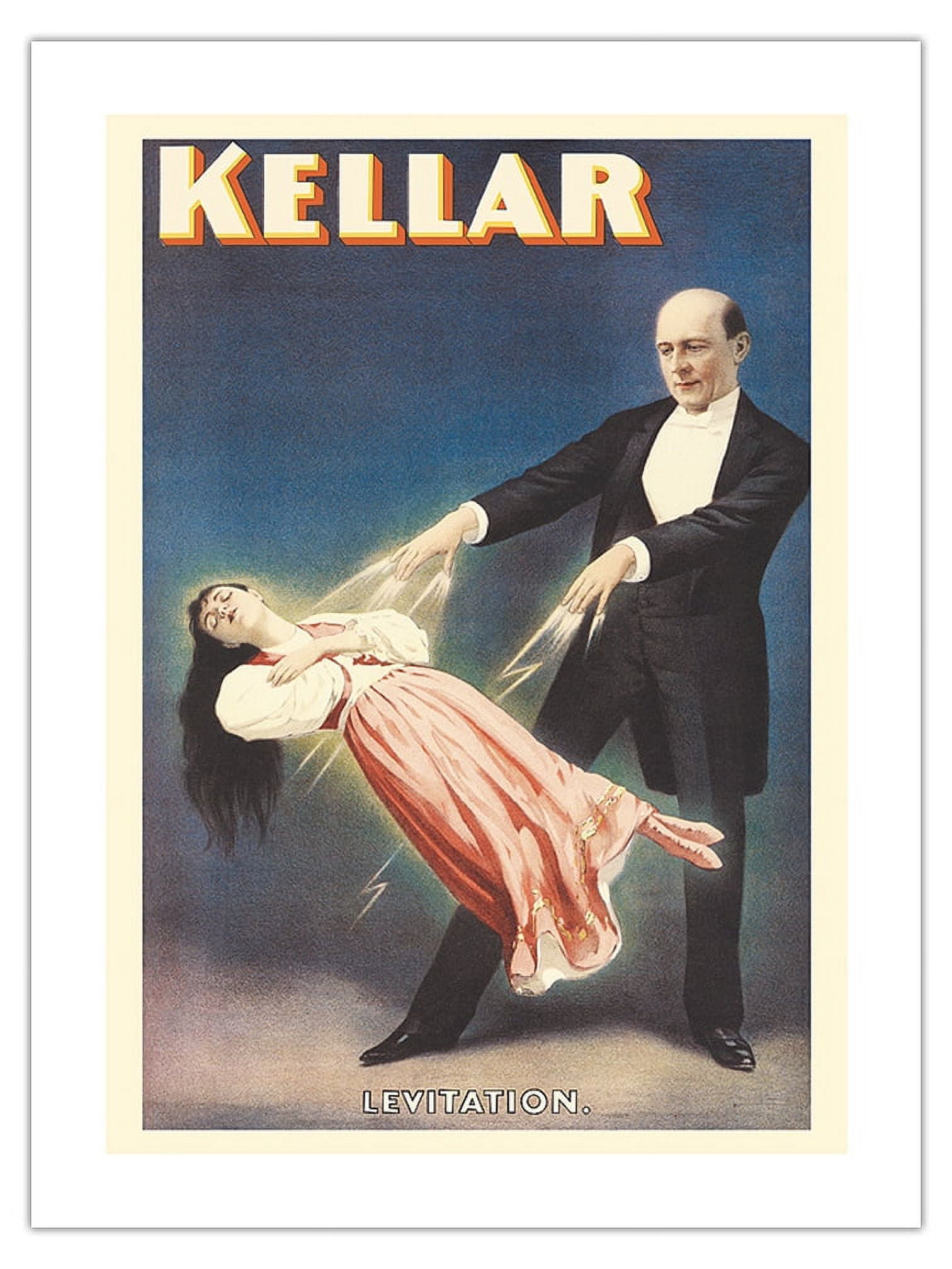 Harry Kellar - Levitation of Princess Karnac - Vintage Magic Poster c ...