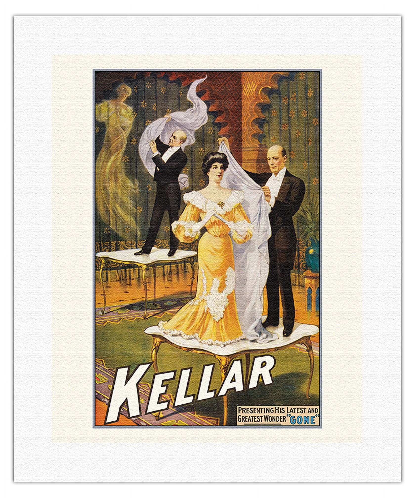 Harry Kellar’s Gone Illusion - Vintage Magic Poster c.1904 - Fine Art ...
