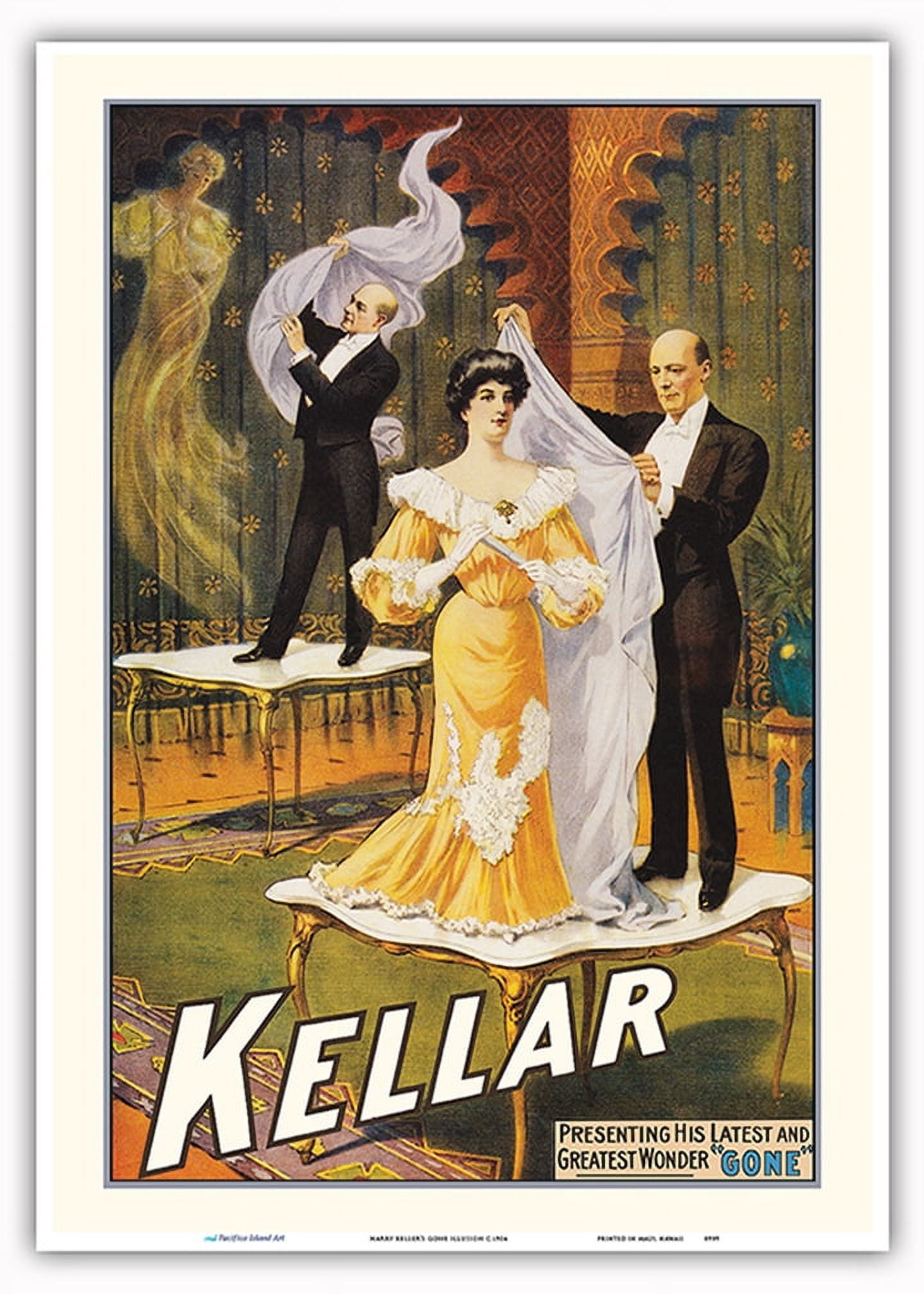 Harry Kellar’s Gone Illusion - Vintage Magic Poster c.1904 - Master Art ...
