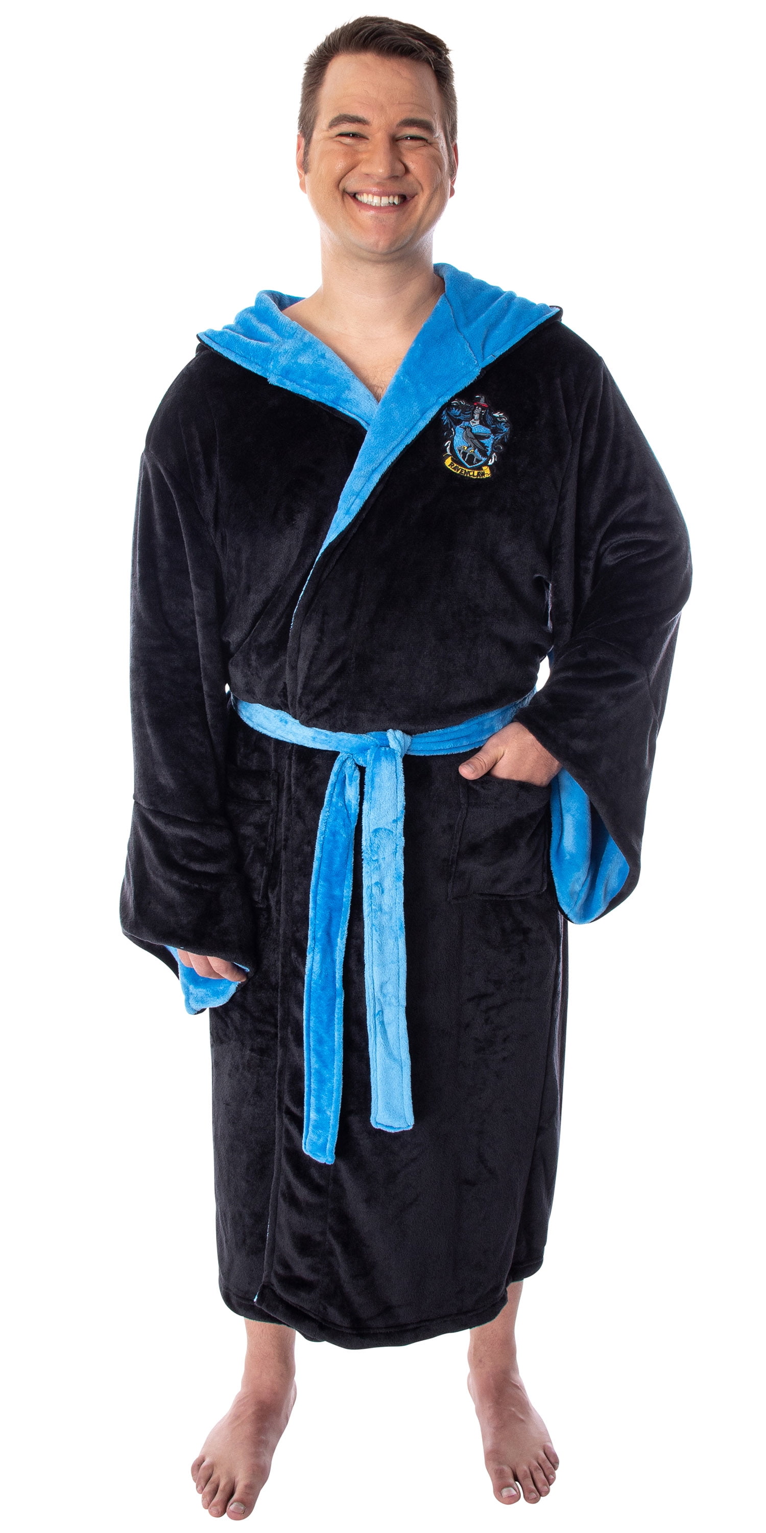 Harry Potter Adult Plush Bathrobe - Hogwarts & House Designs, Big and ...