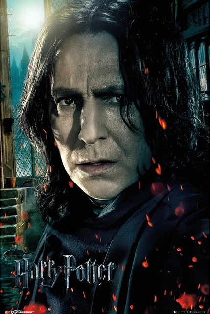 Harry Potter And The Deathly Hallows - Movie Poster (Snape, Face ...
