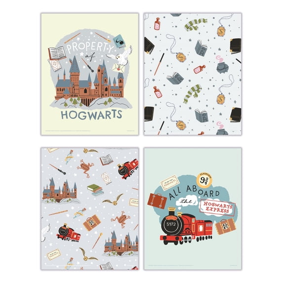 Harry Potter (Arts and Crafts - Hogwarts) TrendyPrint™ Wall Art Set of ...
