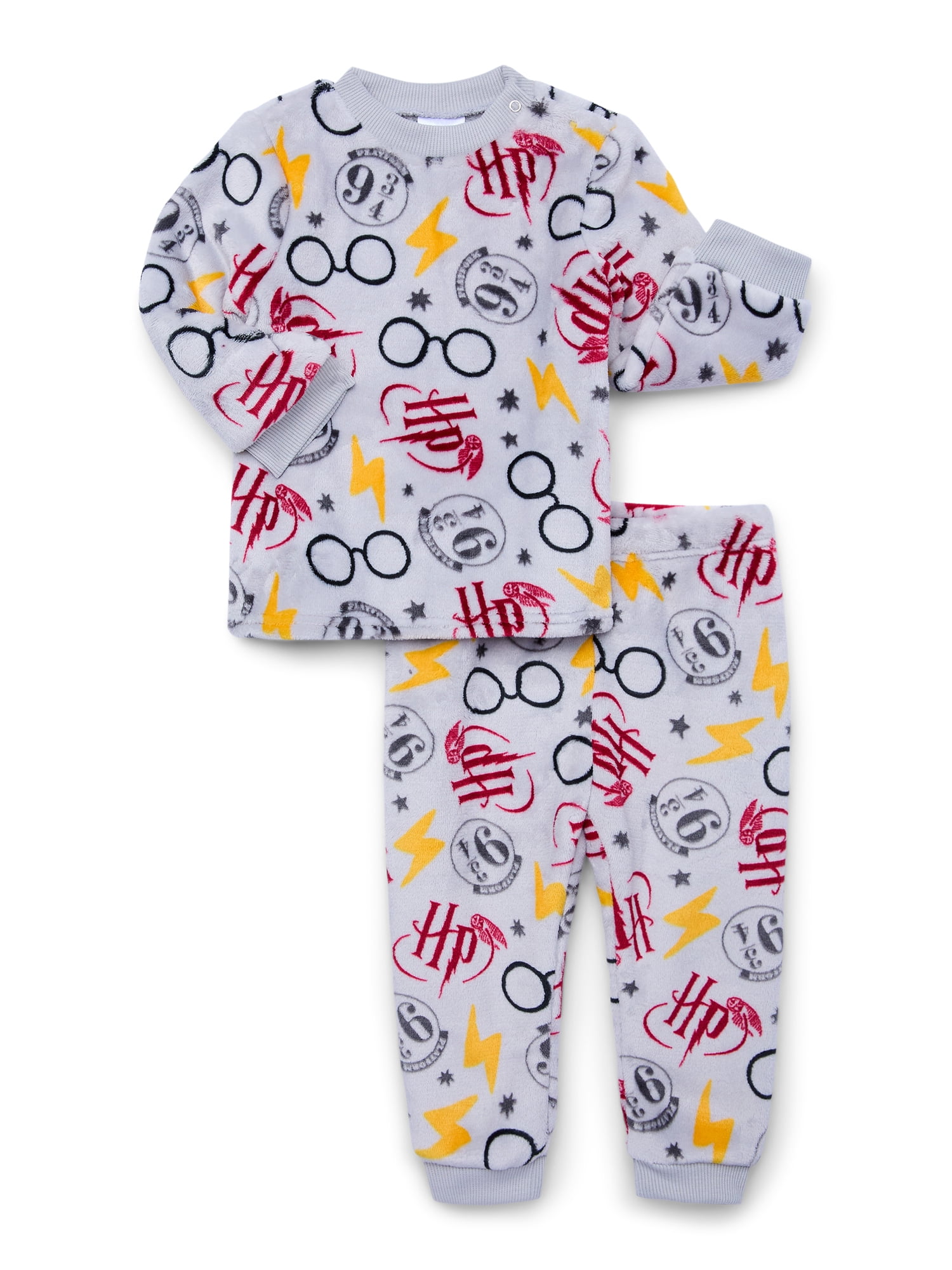 Harry Potter Baby All Over Print Plush Pajama Set, 2-Piece, Sizes 0/3 ...