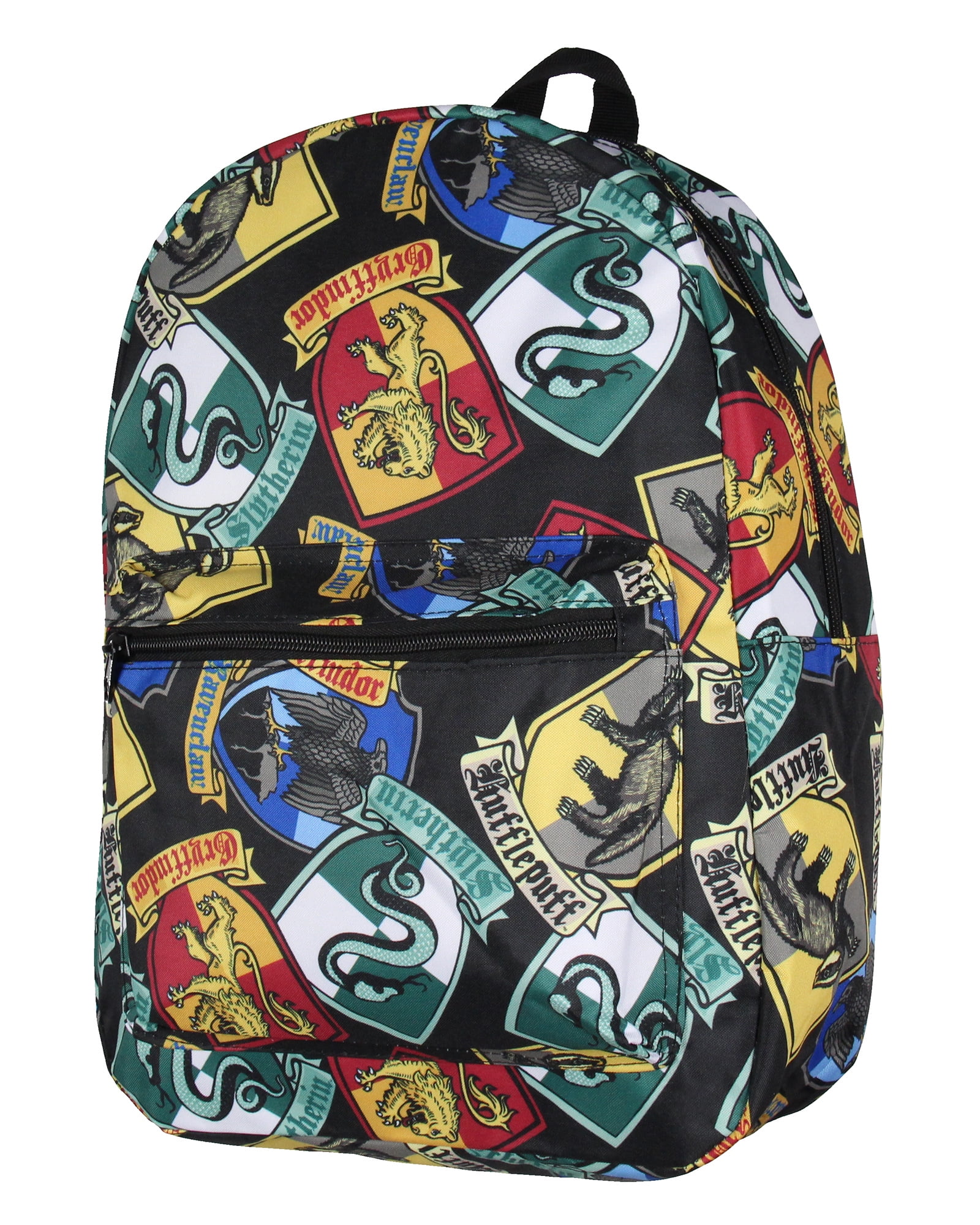 Harry Potter Backpack Hogwarts Houses Crest All Over Print Laptop ...