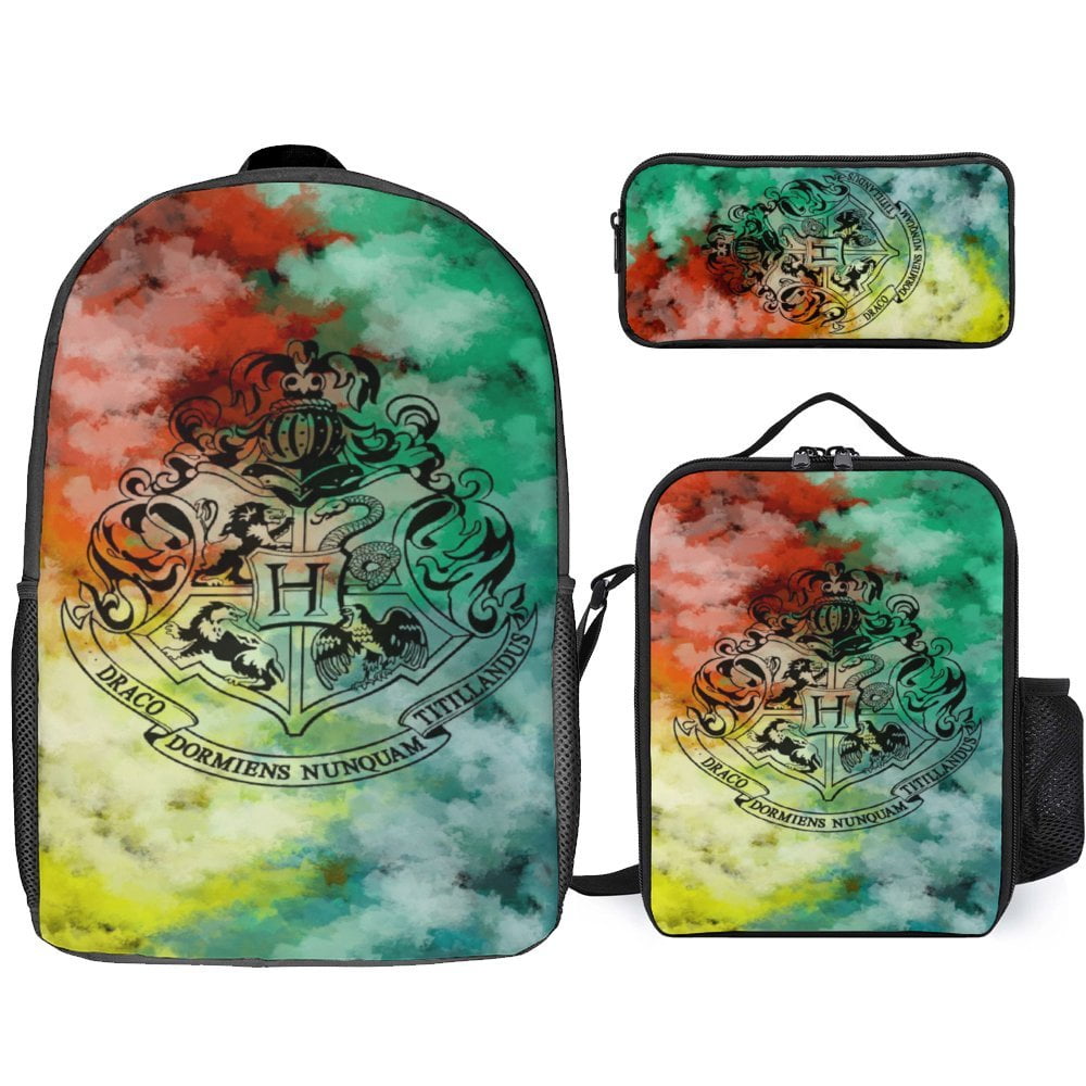 Harry Potter Backpack Set Cartoon Backpacks with Pencil Case And Lunch ...