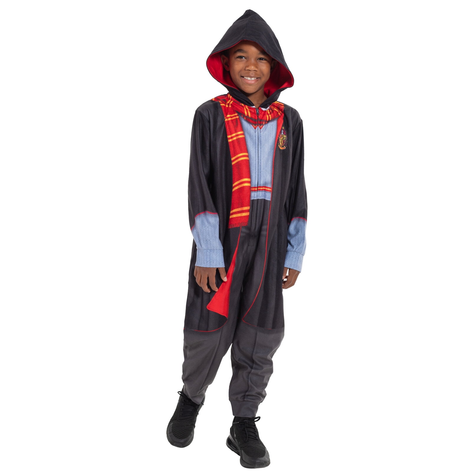 Harry Potter Big Boys Fleece Zip Up Costume Coverall Big Kid - Walmart.com