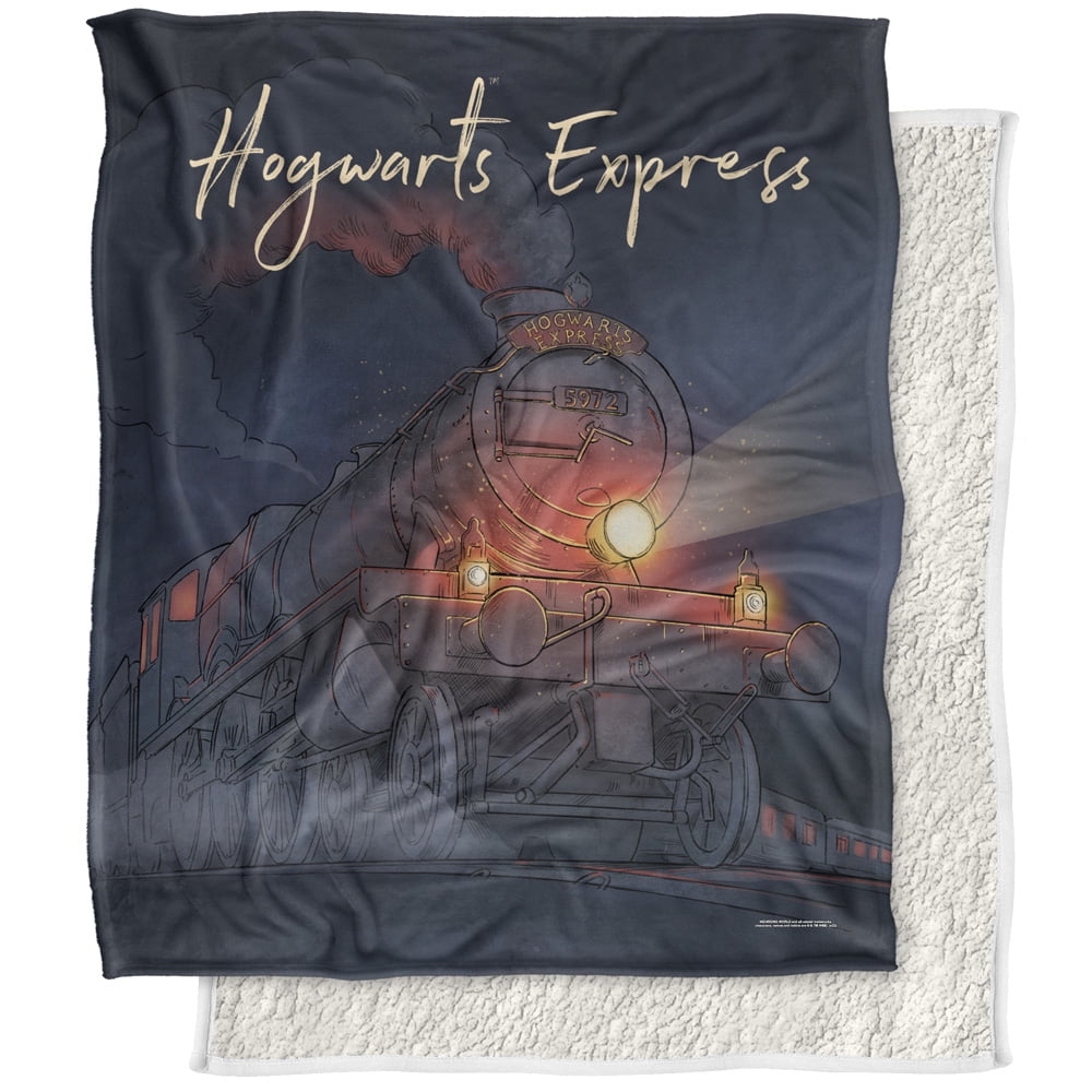 Harry Potter Blanket, 50"x60" Harry Potter Hogwarts Express Silky Touch ...