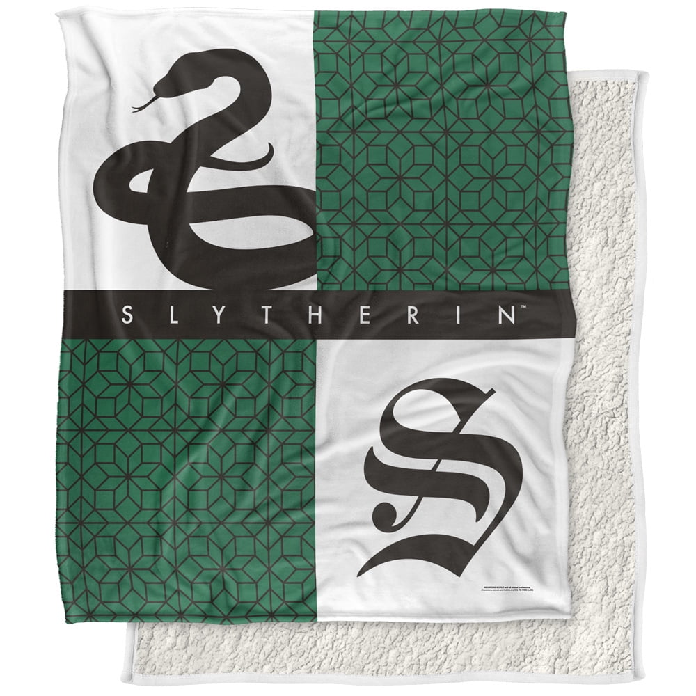 Harry Potter Blanket, 50"x60" Harry Potter House Pride Slytherin Silky ...