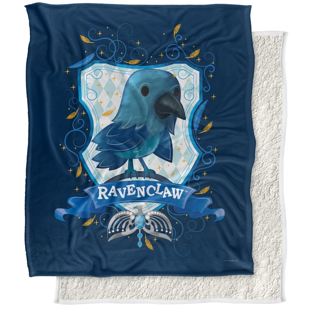 Harry Potter Blanket, 50"x60", Watercolor Ravenclaw Crest Silky Touch ...
