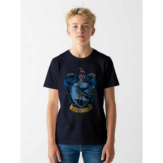 Harry Potter, Boys' & Big Boys' Graphic Tee, Ravenclaw Crest, Sizes 4 ...
