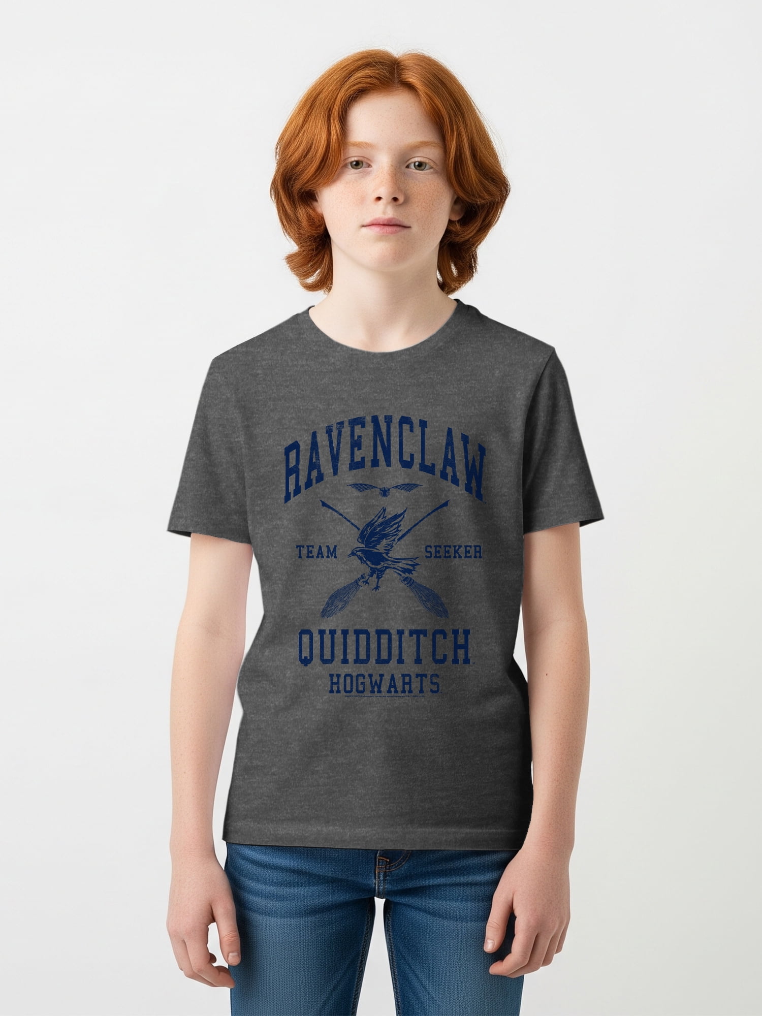 Harry Potter, Boys' & Big Boys' Graphic Tee, Ravenclaw Quidditch Seeker ...