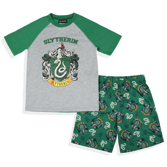 Harry Potter Boys' Hogwarts All Houses Sleep Pajama Set Shorts ...