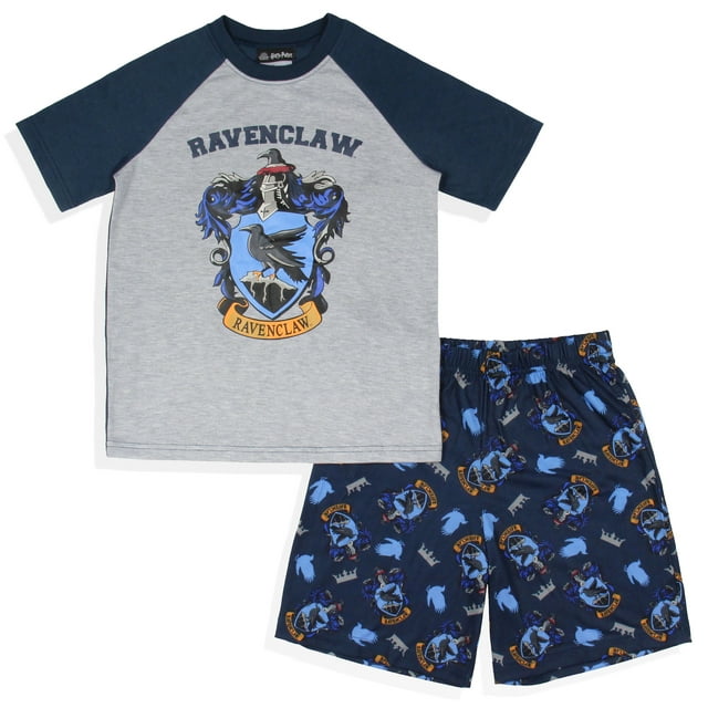 Harry Potter Boys' Hogwarts All Houses Sleep Pajama Set Shorts ...