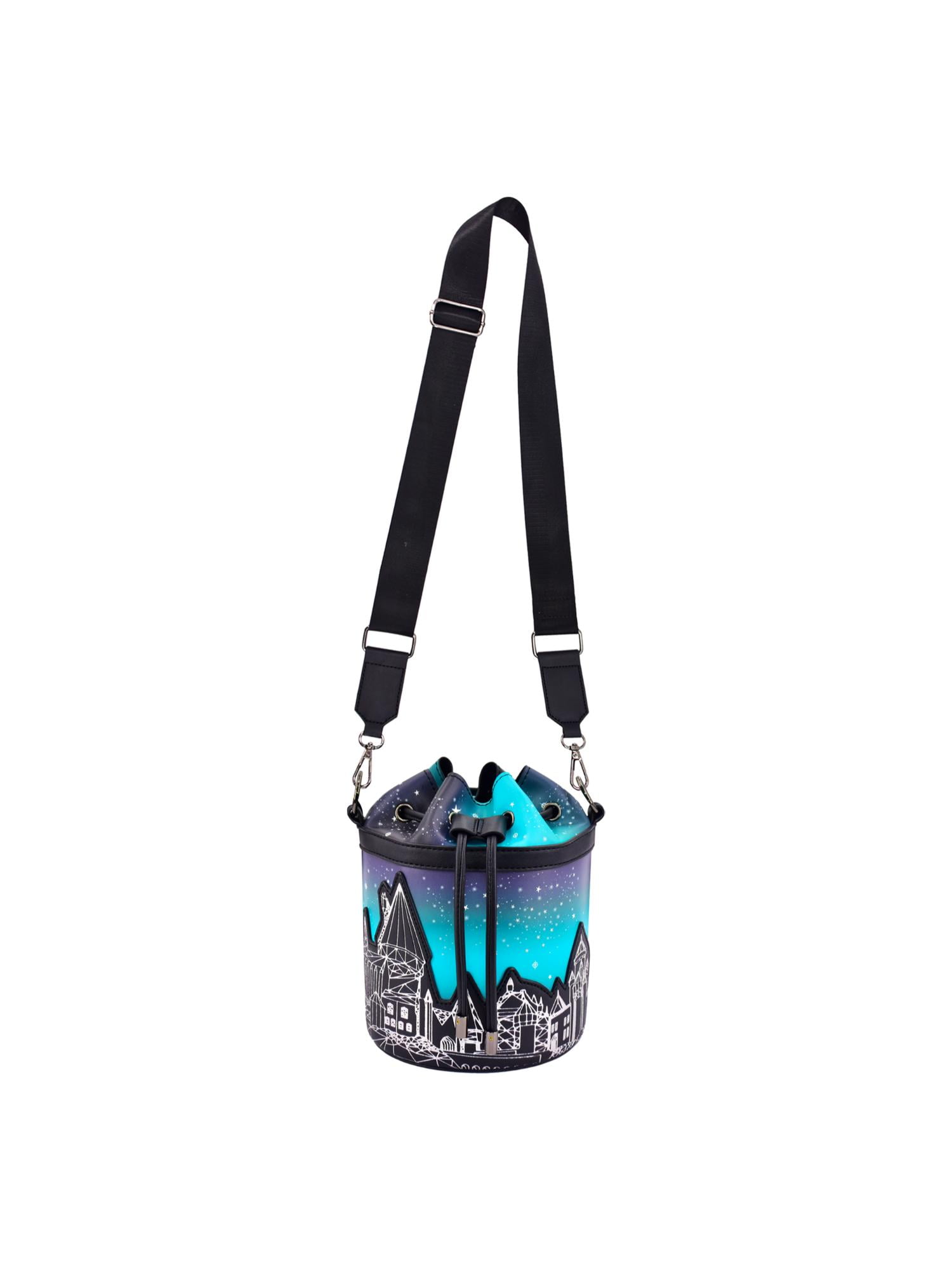 Harry Potter Bucket Bag, Hogwarts Castle Mini Handbag with Adjustable ...