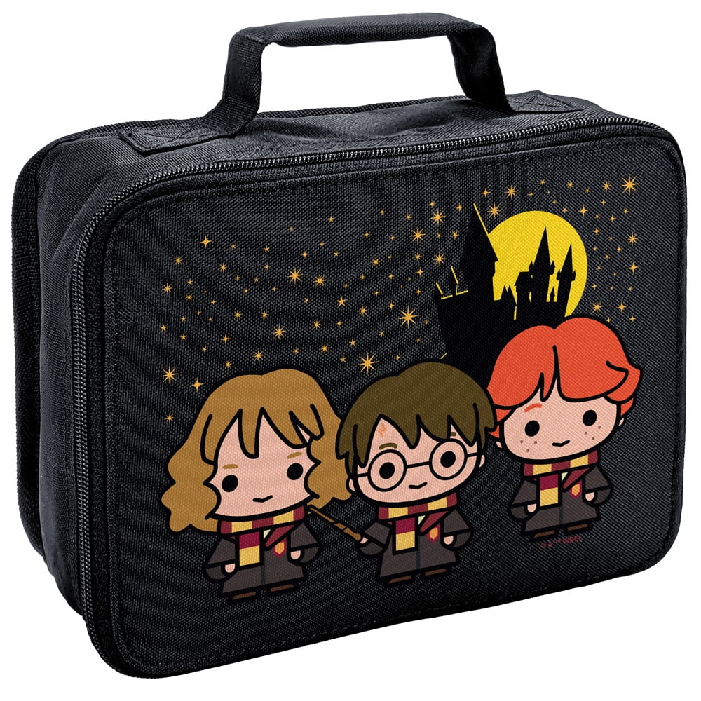 Harry Potter Chibi Trio and Castle Insulated Soft Sided Lunch Box ...