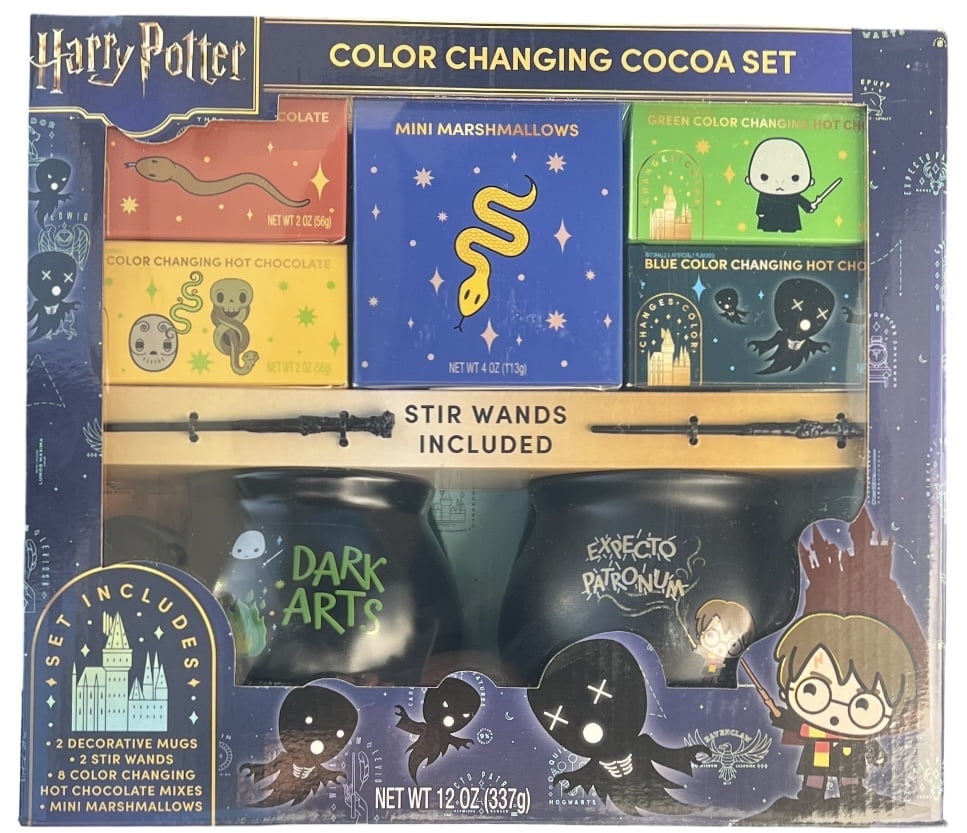 Harry Potter Hot Cocoa Gift Set Color Changing Holiday 8 Colors Mini ...