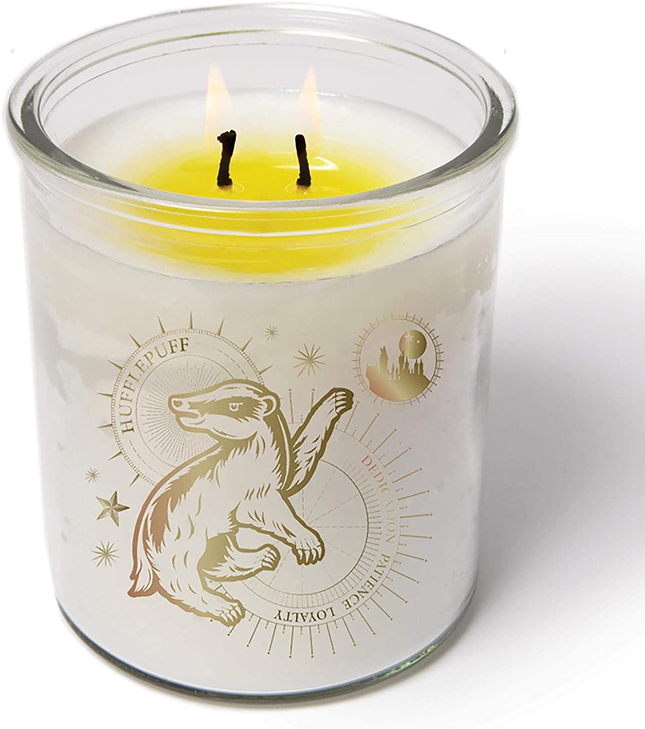 Harry Potter Color Changing Hufflepuff Candle, Large 10 oz - Wax Turns ...