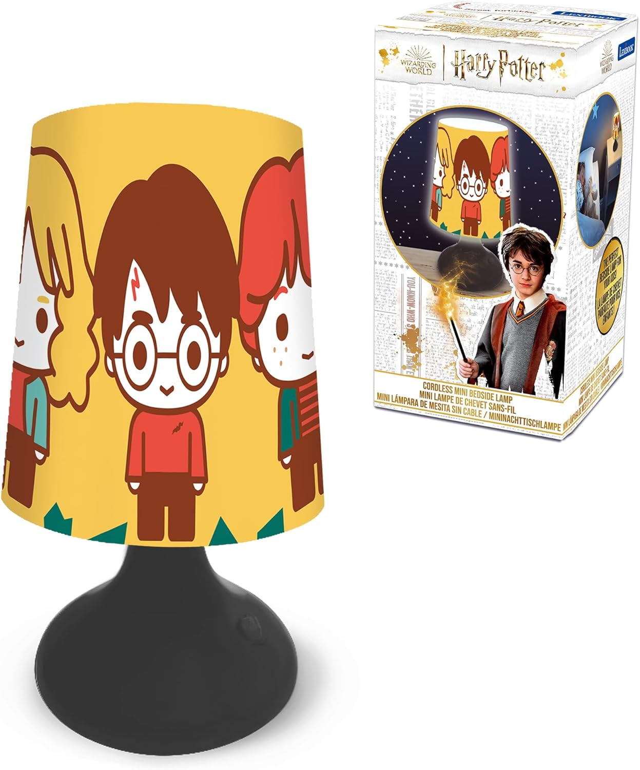 , Harry Potter, Cordless Mini Bedside Lamp and Nightlight, Orange ...