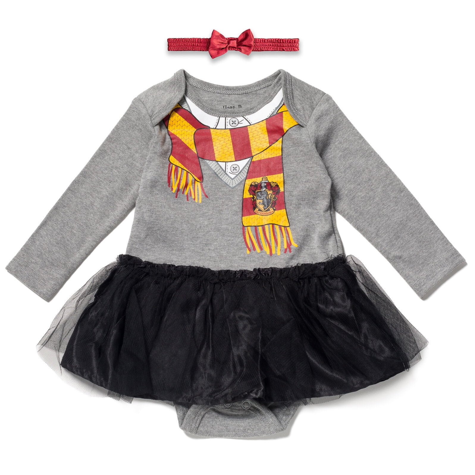 Harry Potter Baby Girls Cosplay Bodysuit Tutu Dress and Headband, 2pc ...