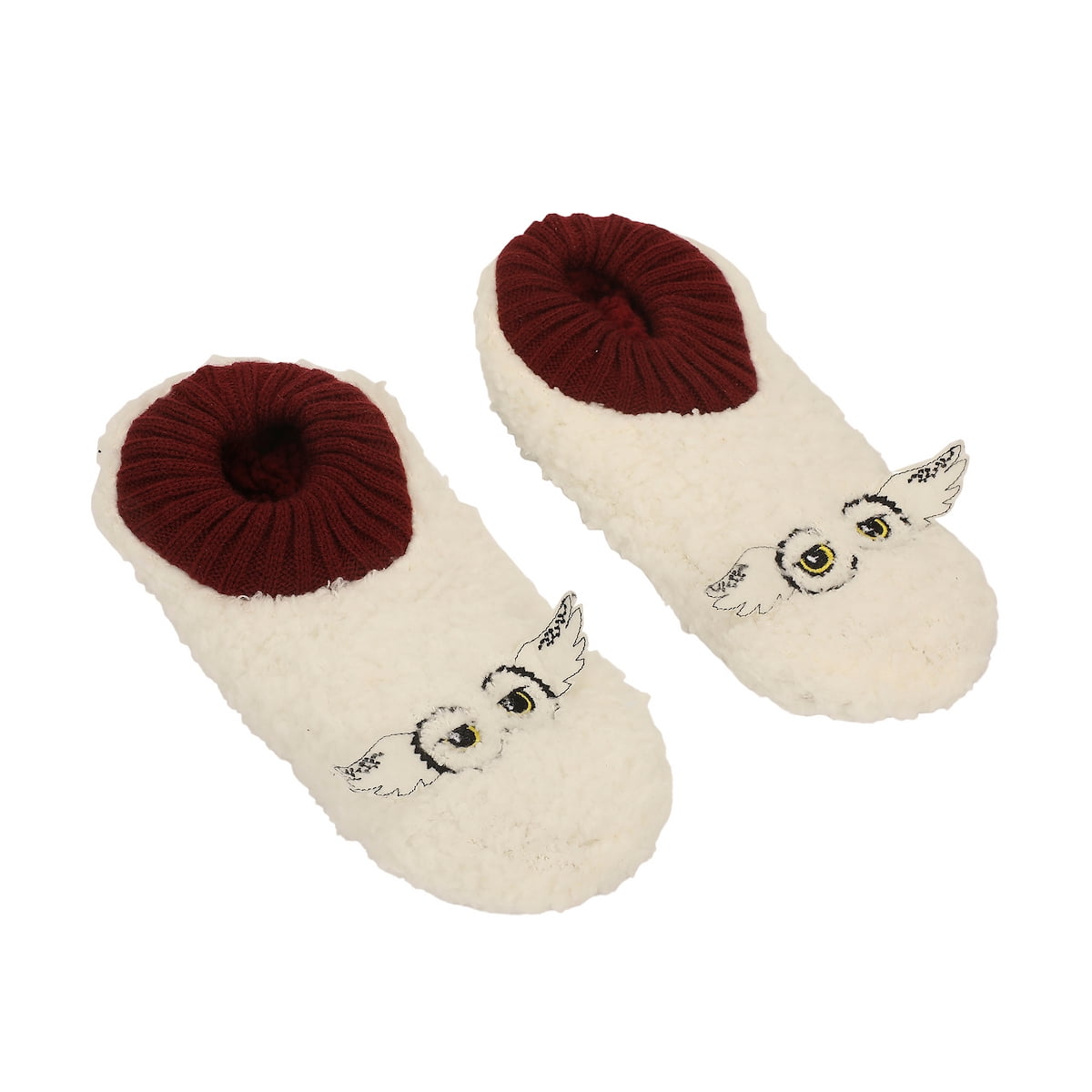 Harry Potter Hedwig Women's Slipper Socks, Sherpa Lined Cozy Socks with ...