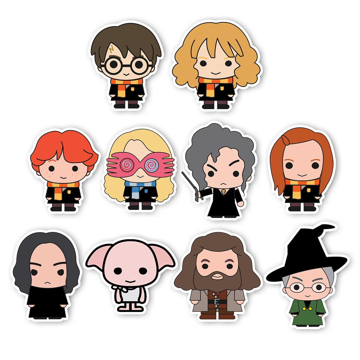 Harry Potter Cute Character Fridge Magnets 3 Inches 4mm Thick ...