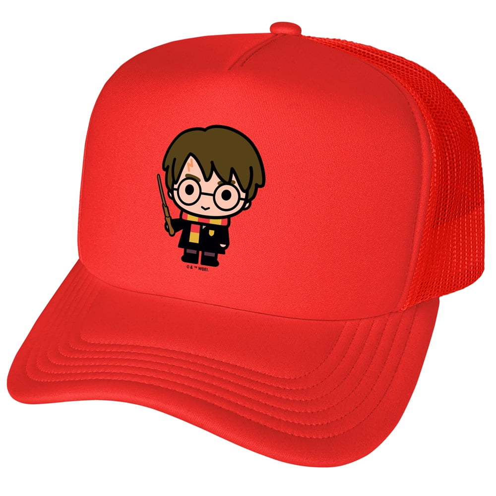 Harry Potter Cute Chibi Character Foam Snapback Trucker Hat - Unisex ...