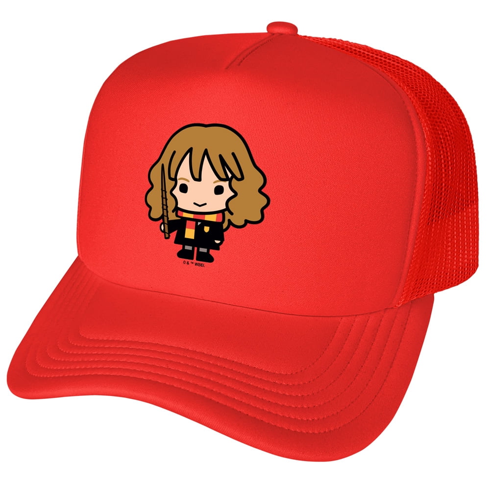 Harry Potter Cute Chibi Hermione Character Foam Snapback Trucker Hat ...