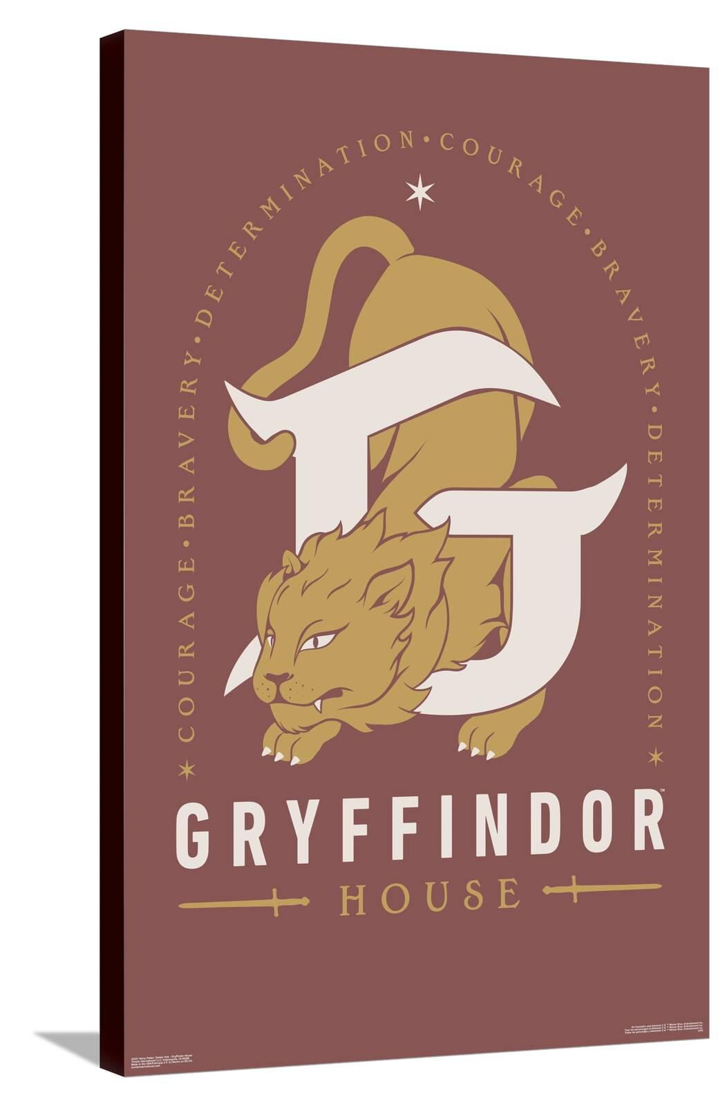 Harry Potter: Darker Arts - Gryffindor House Canvas Wall Poster, 22.375 ...