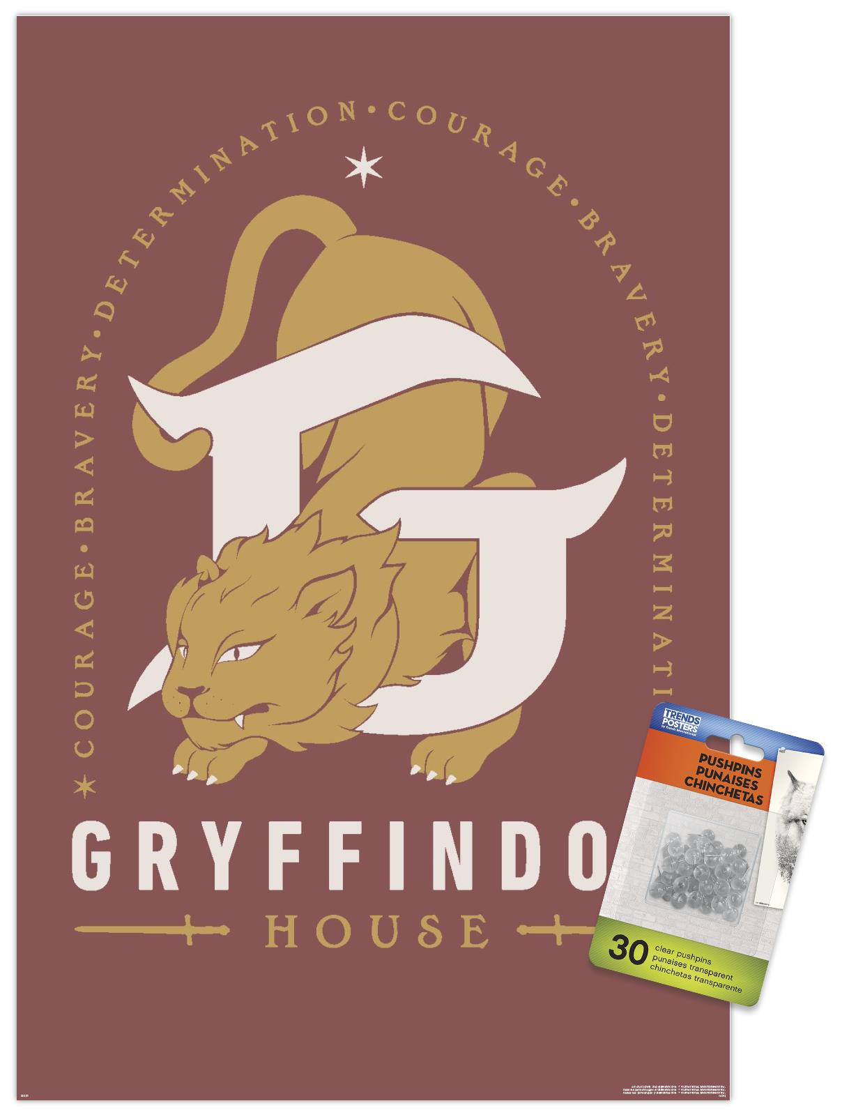 Harry Potter: Darker Arts - Gryffindor House Wall Poster with Push Pins ...