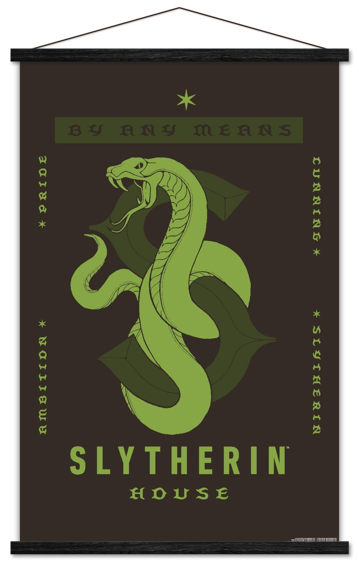 Harry Potter: Darker Arts - Slytherin House Wall Poster with Magnetic ...