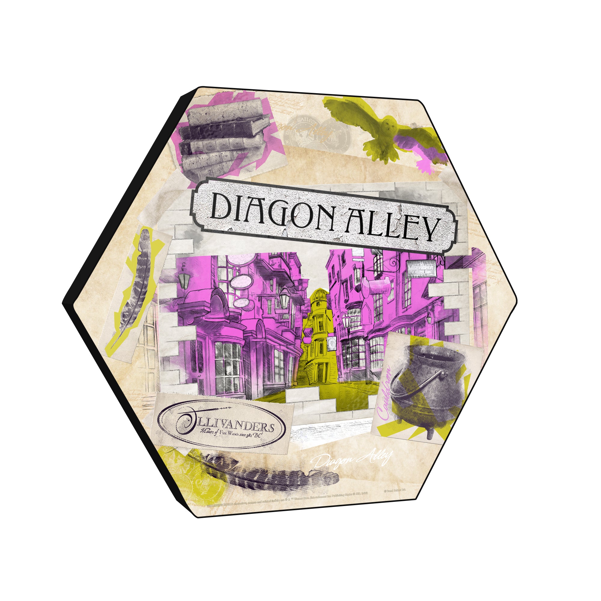 Harry Potter (Diagon Alley) KNEXAGON® Wood Print - Walmart.com