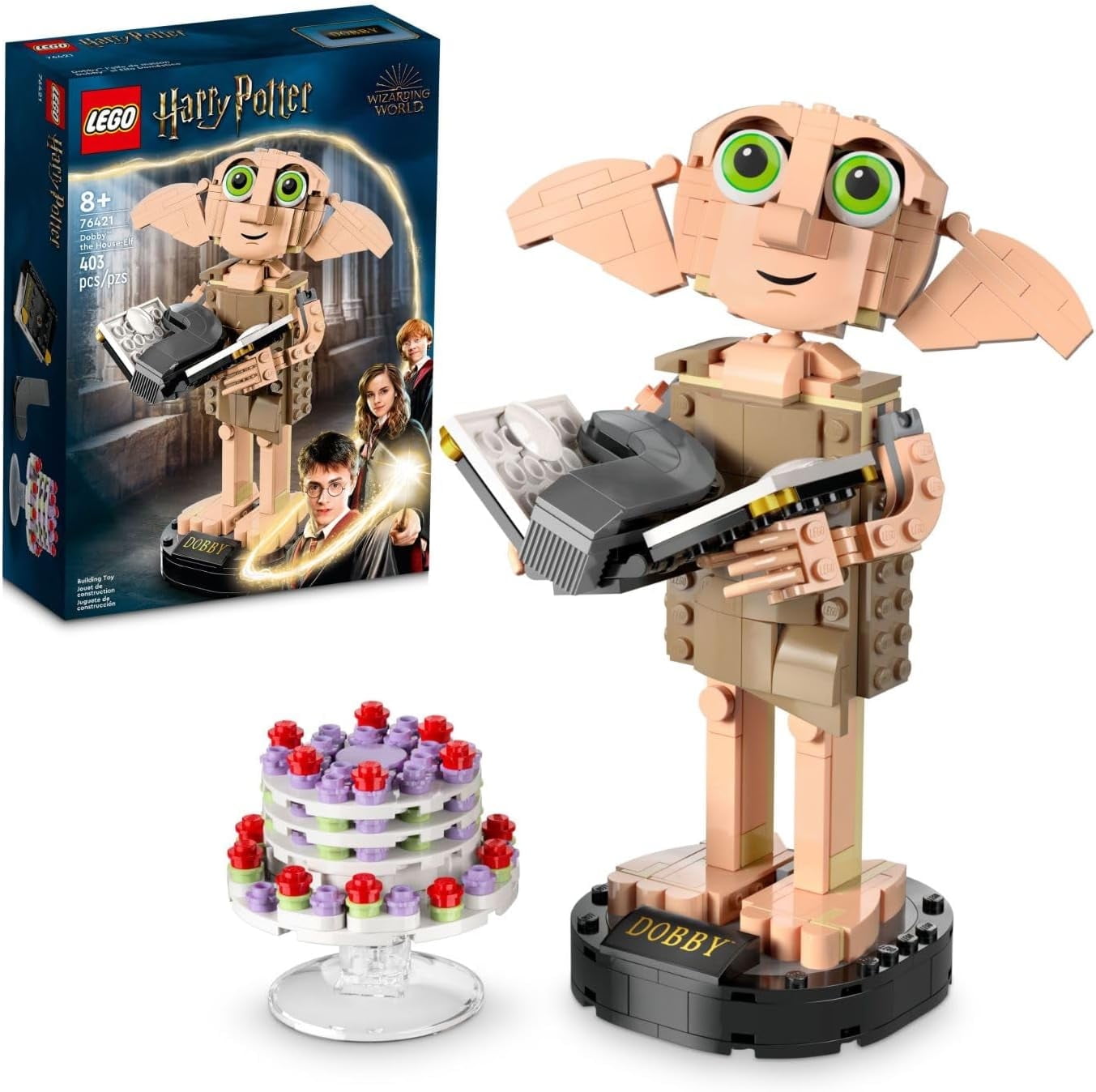 Harry Potter Dobby The House-Elf Building Toy Set, Build and Display ...
