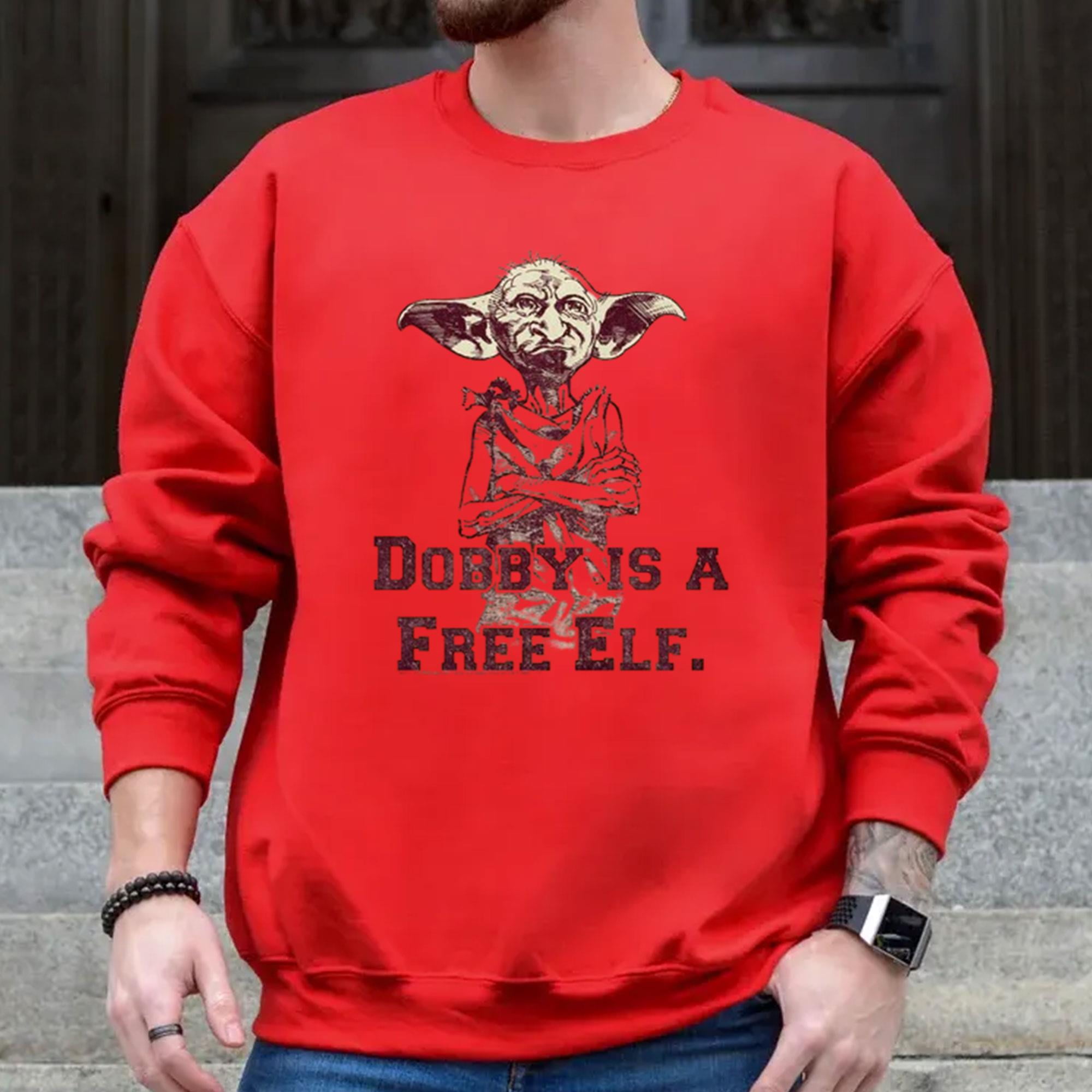 Harry Potter Dobby is a Free Elf Sweat Shirt - Walmart.com