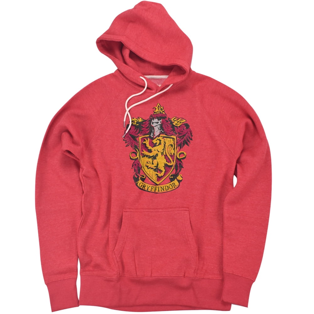 Harry Potter Drawn Gryffindor Crest Unisex Adult Slim Fit Pull-Over ...